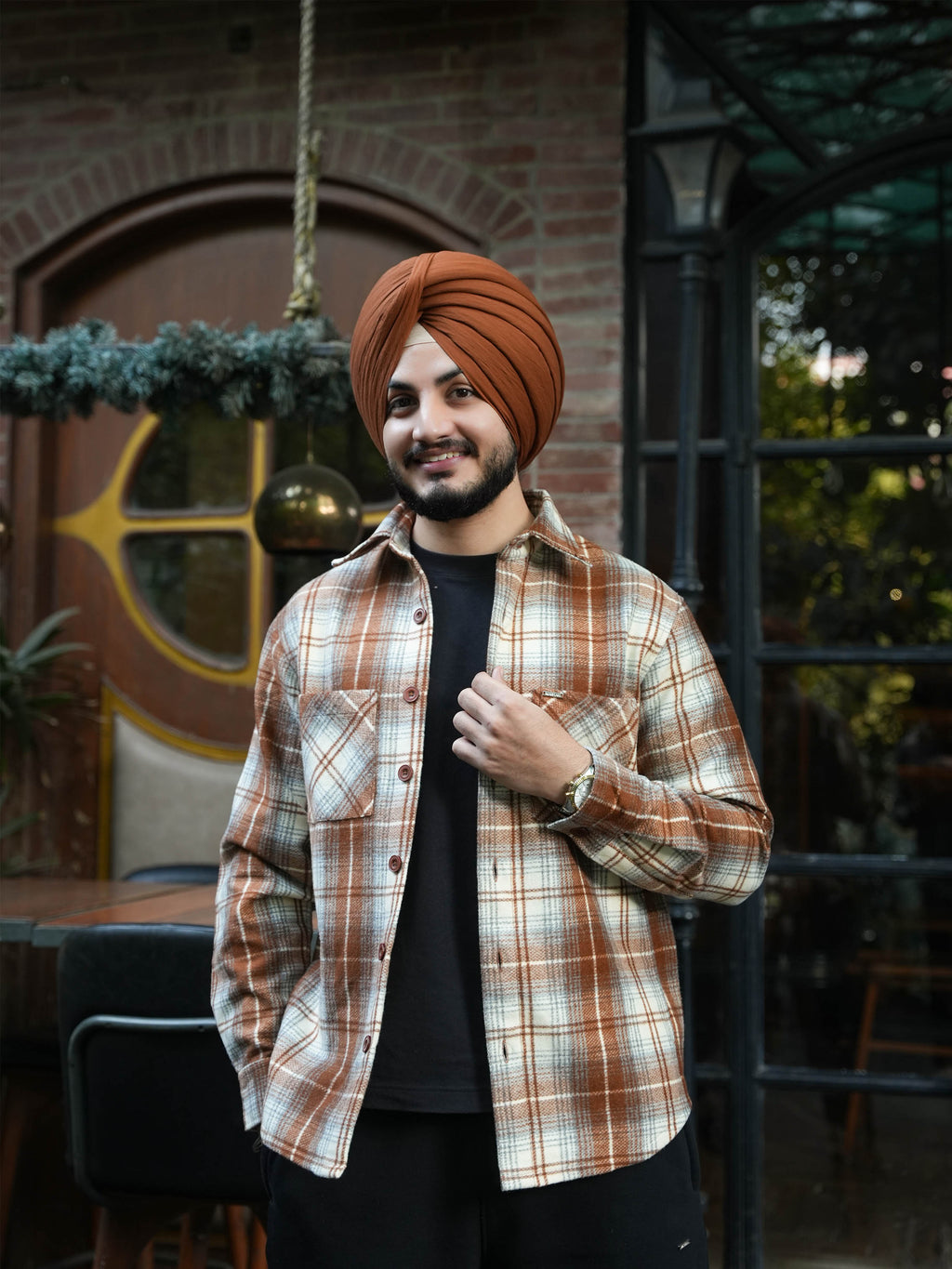 Rust Cream 6 Pockets Shacket – Warsan