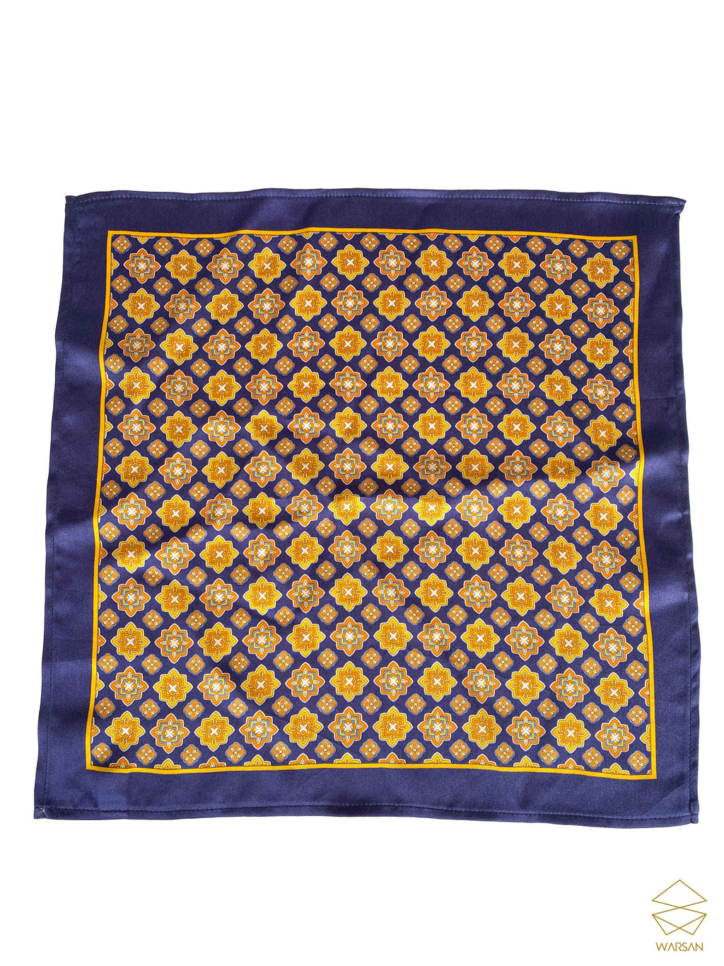 Premium Silk Golden Pocket Square – Warsan